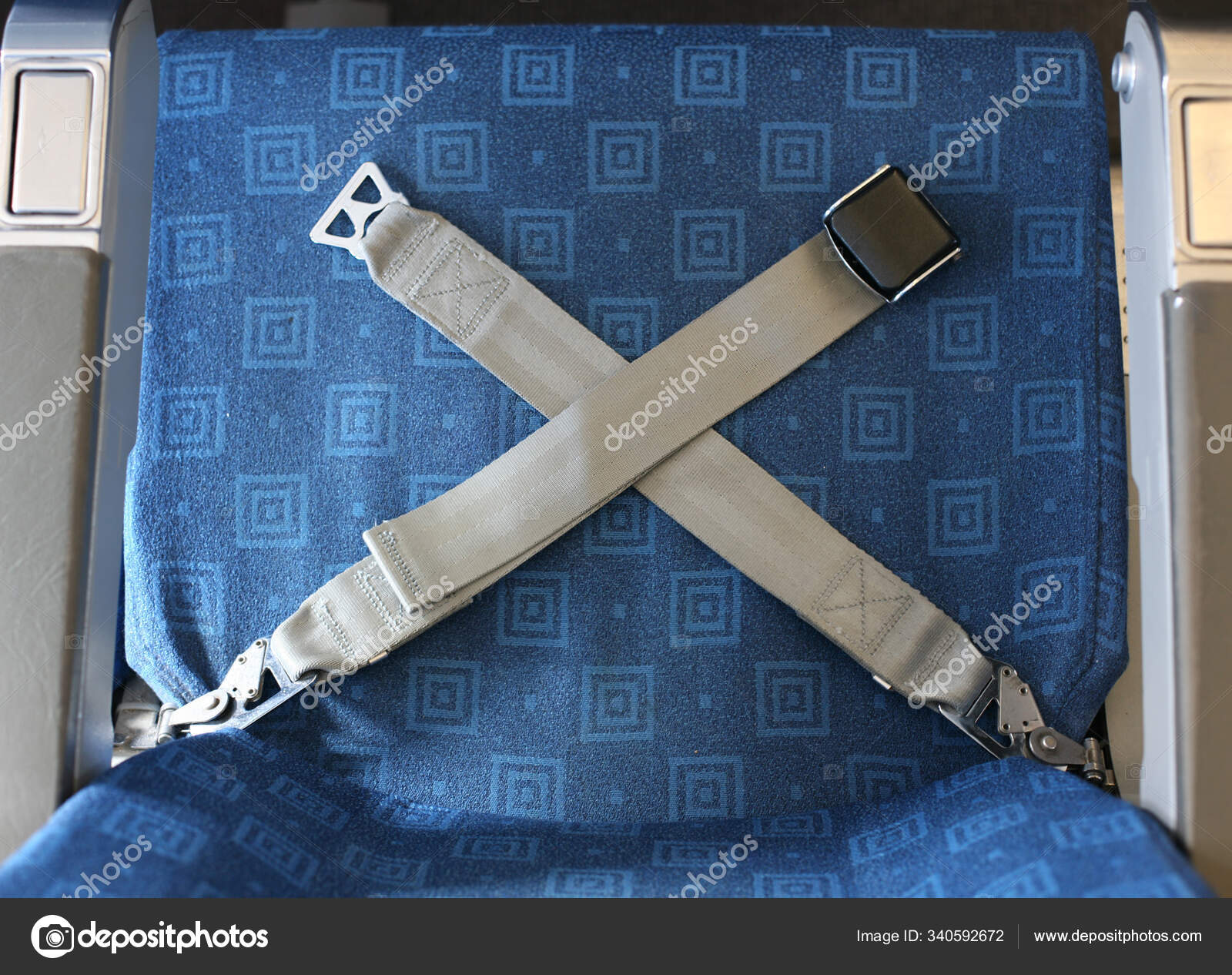 Seat Belt Neatly Placed New Arriving Passengers — Stock Photo ...