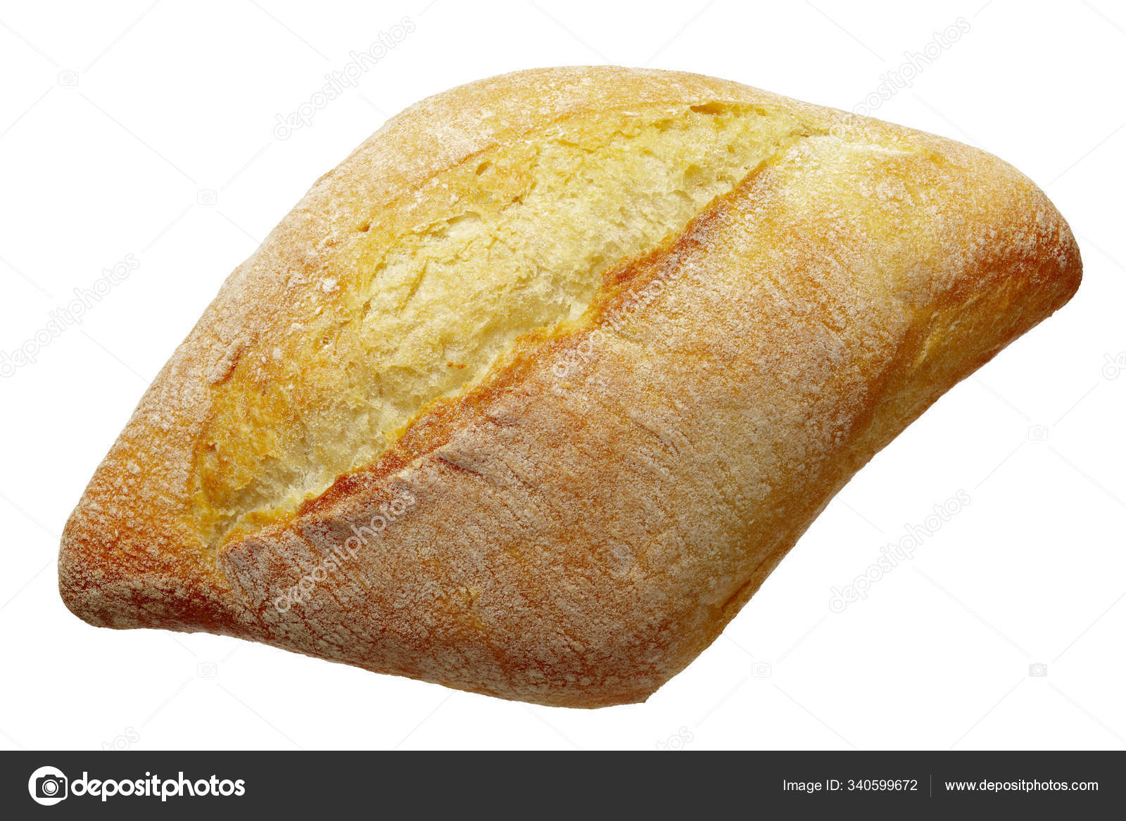 Primer Plano Panecillo Aislado Blanco Adobe Rgb Imagen Dff — Foto de ...