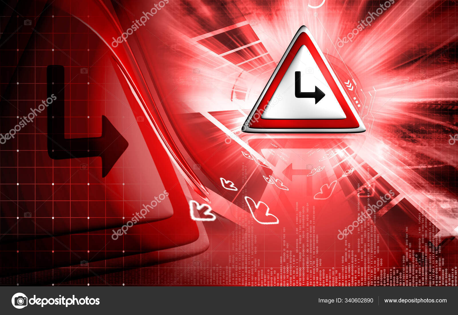 Digital Illustration Left Out Sign Isolated Background — Stock Photo ...