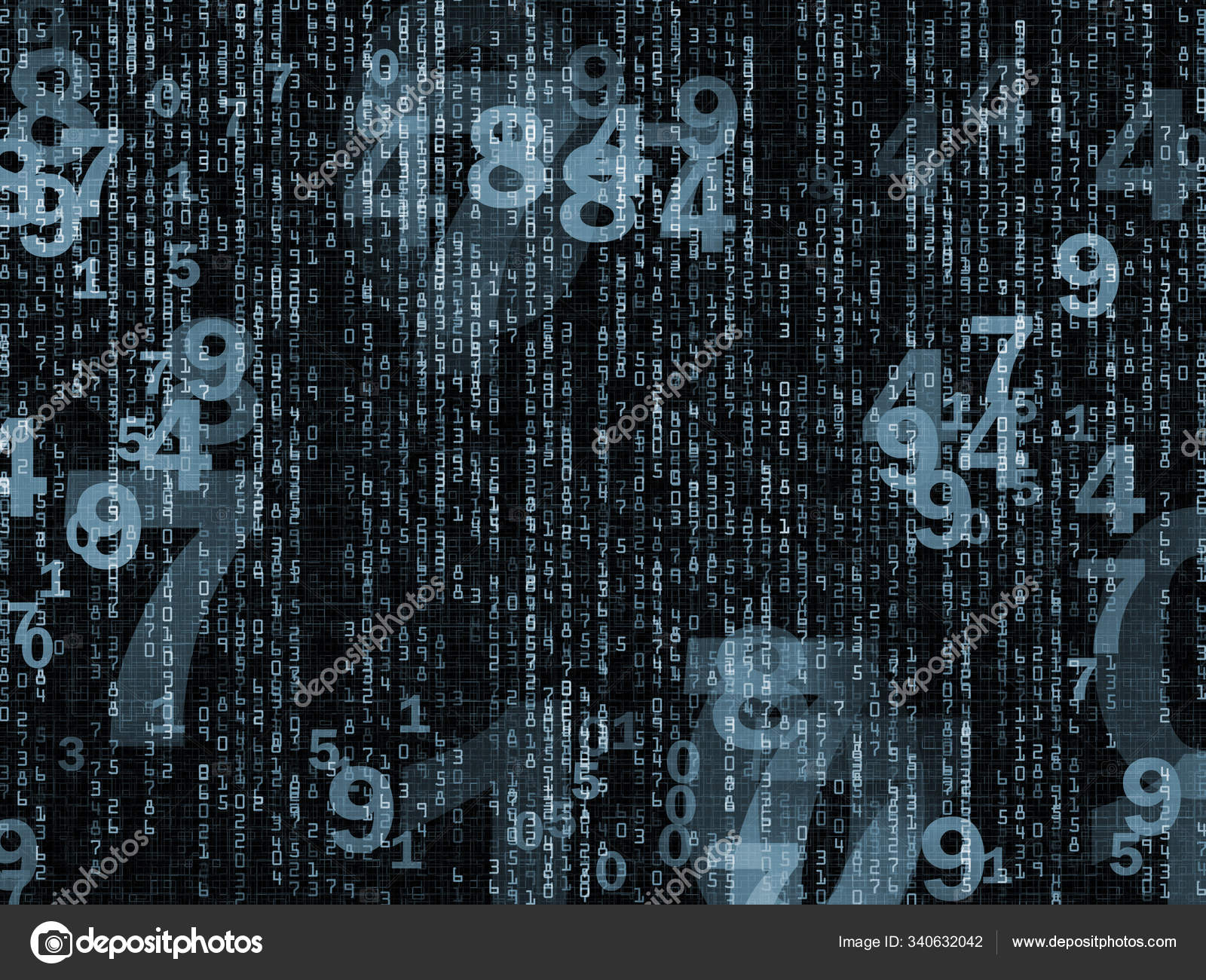Abstract Arrangement Numbers Design Elements Suitable Background ...