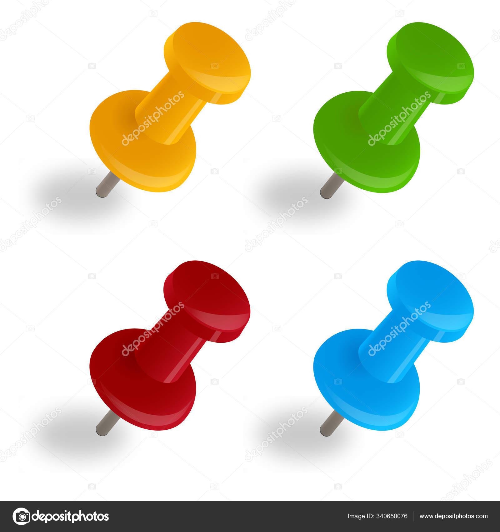 Pins Colección Colores — Foto de stock © PantherMediaSeller #340650076