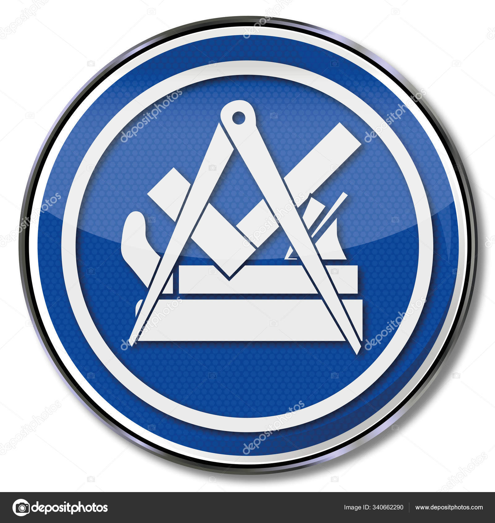 Vector Illustration Blue White Icon Stock Photo by ©PantherMediaSeller ...