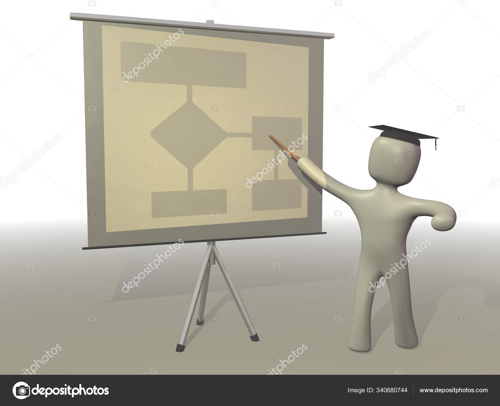 Render Figure Giving Presentation — Stock Photo © PantherMediaSeller ...