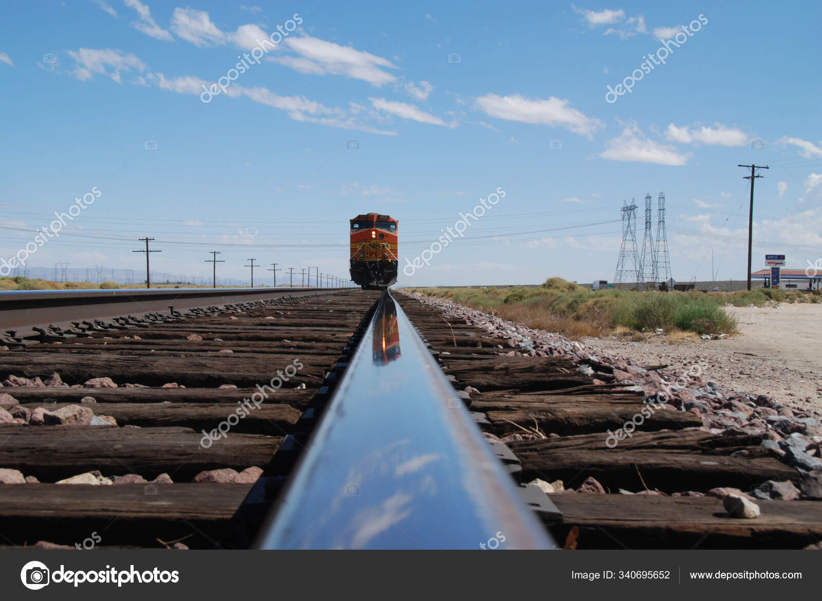 Empty Trainline Rails Ground — Stock Photo © PantherMediaSeller #340695652