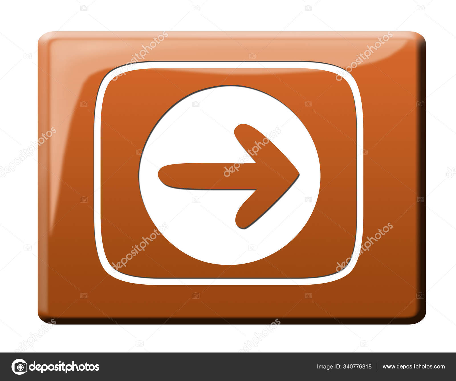 Graphic Arrow Sign Button Illustration — Stock Photo ...