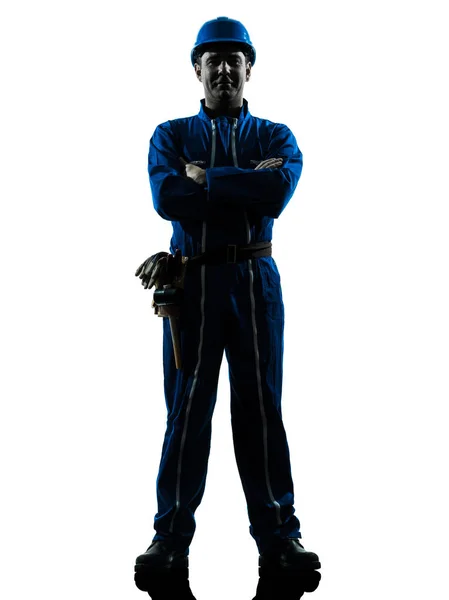 Man construction worker silhouette Stock Photo by ©STYLEPICS 31158833