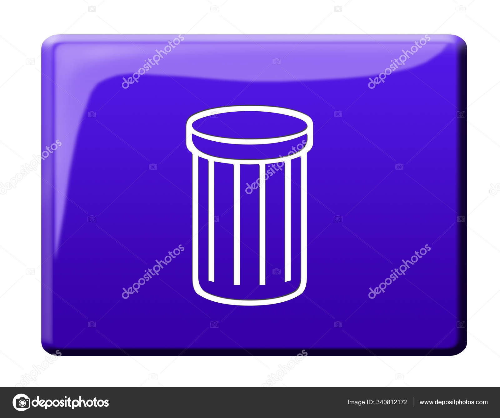 Trash Button Garbage Can — Stock Photo © PantherMediaSeller #340812172