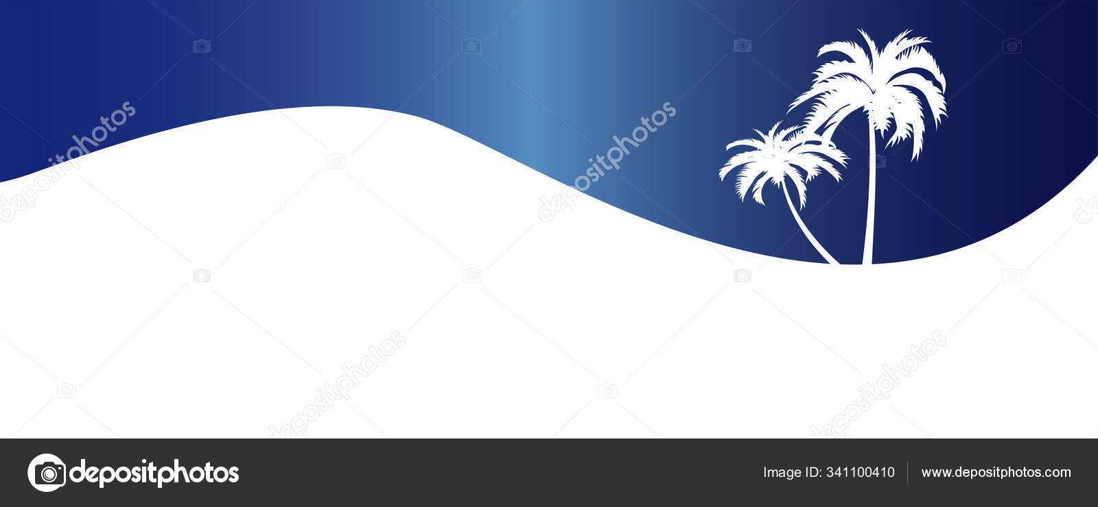 Vector Illustration Palm Tree Beach — Stock Photo © PantherMediaSeller ...
