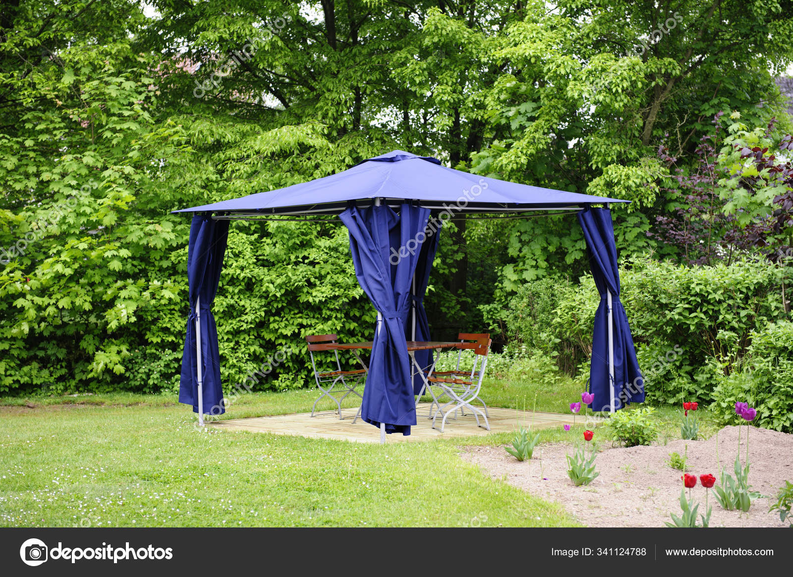 Pavilion Garden Stock Photo by ©PantherMediaSeller 341124788