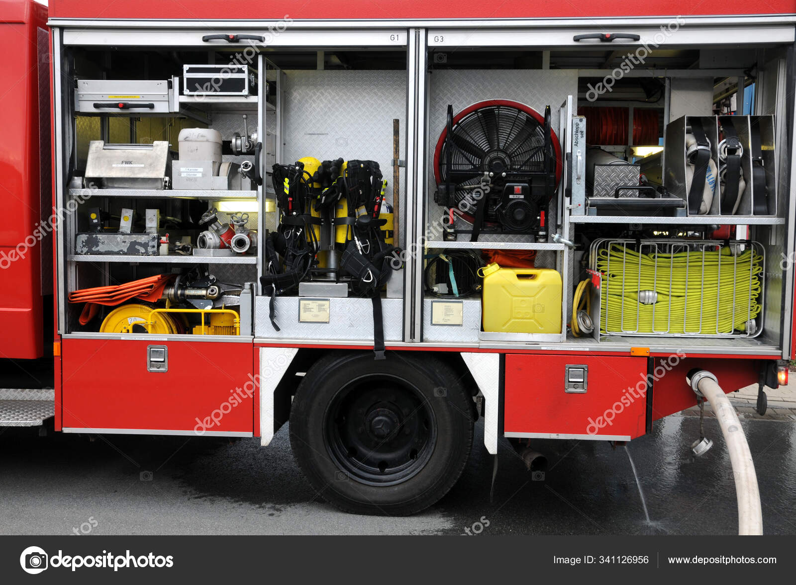 Fire Truck Front Large Engine — Stock Photo © PantherMediaSeller #341126956