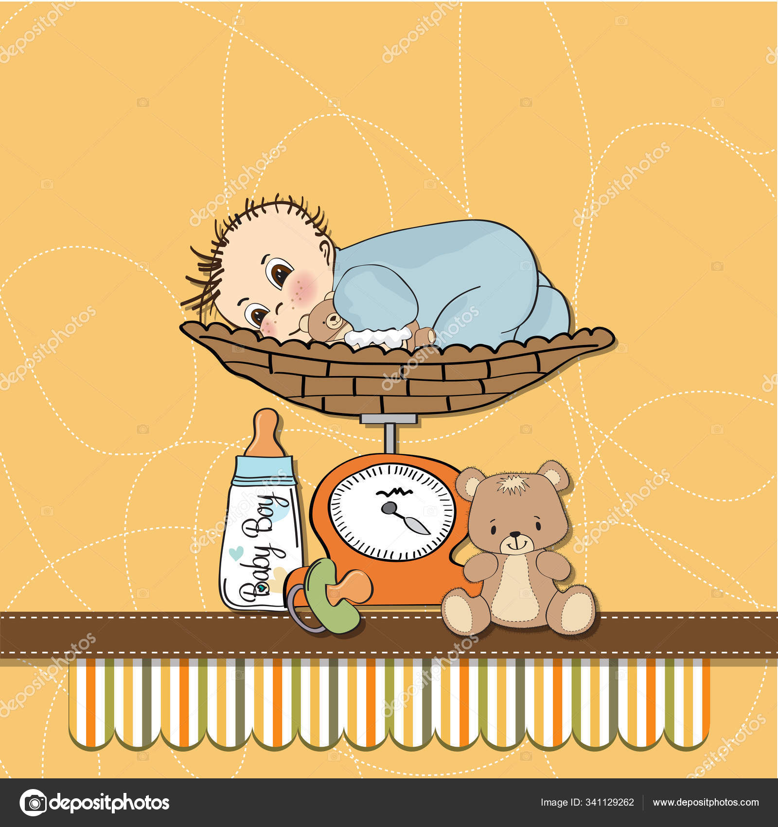 Cartoon Getting Weighed