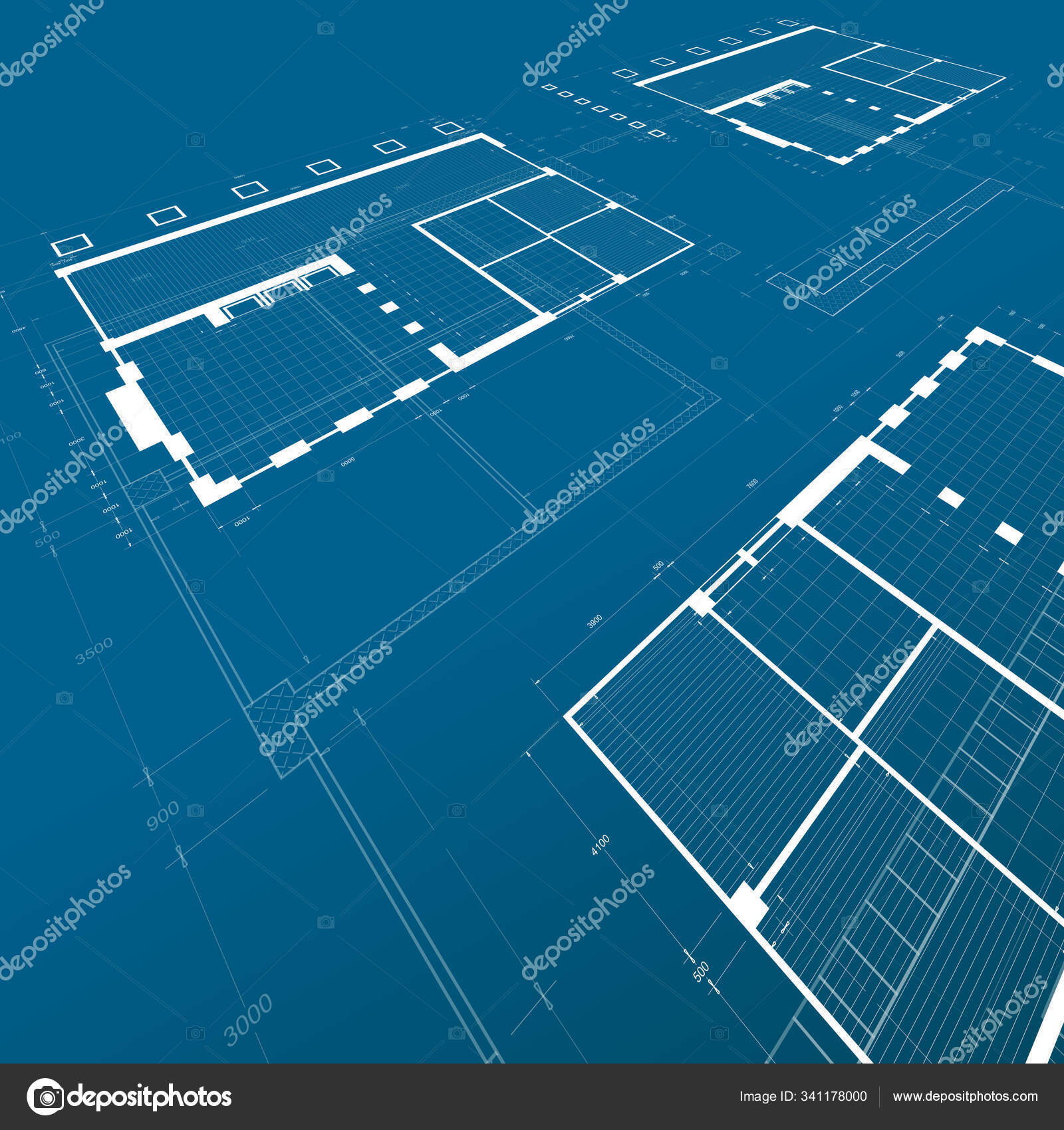 Blueprint Architecture Design Model Own Stock Photo by ...