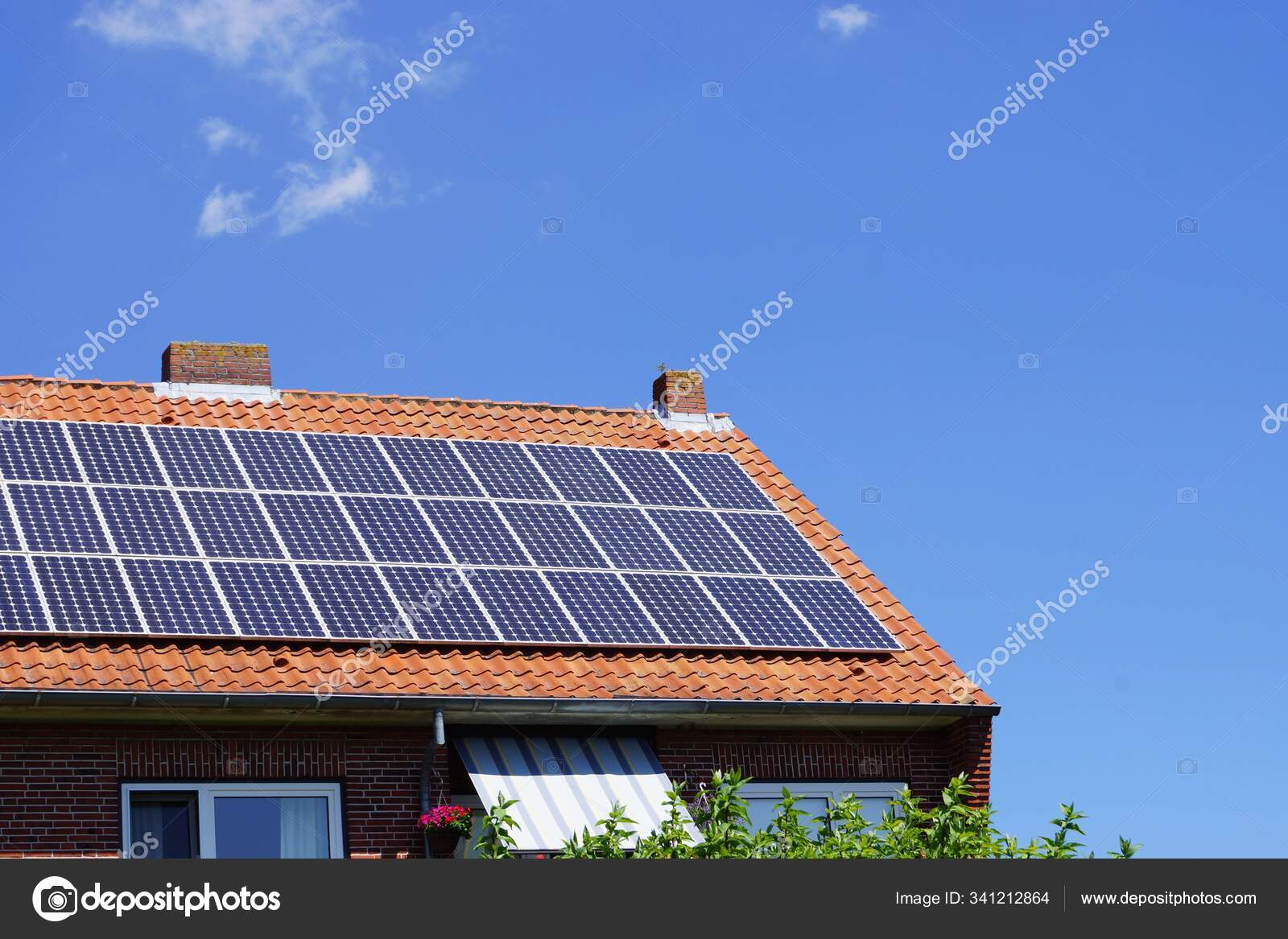 Solar Energy Ecological Solar Cells Green Electricity Stock Photo by ...