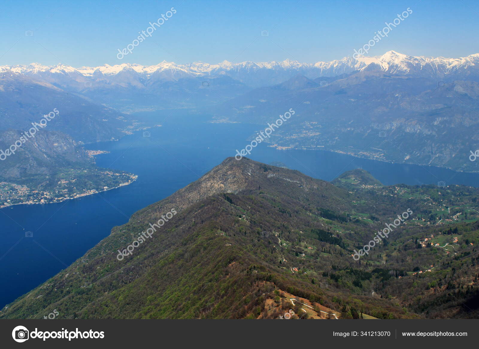 Typical Shape Como Lake Italy Stock Photo by ©PantherMediaSeller 341213070