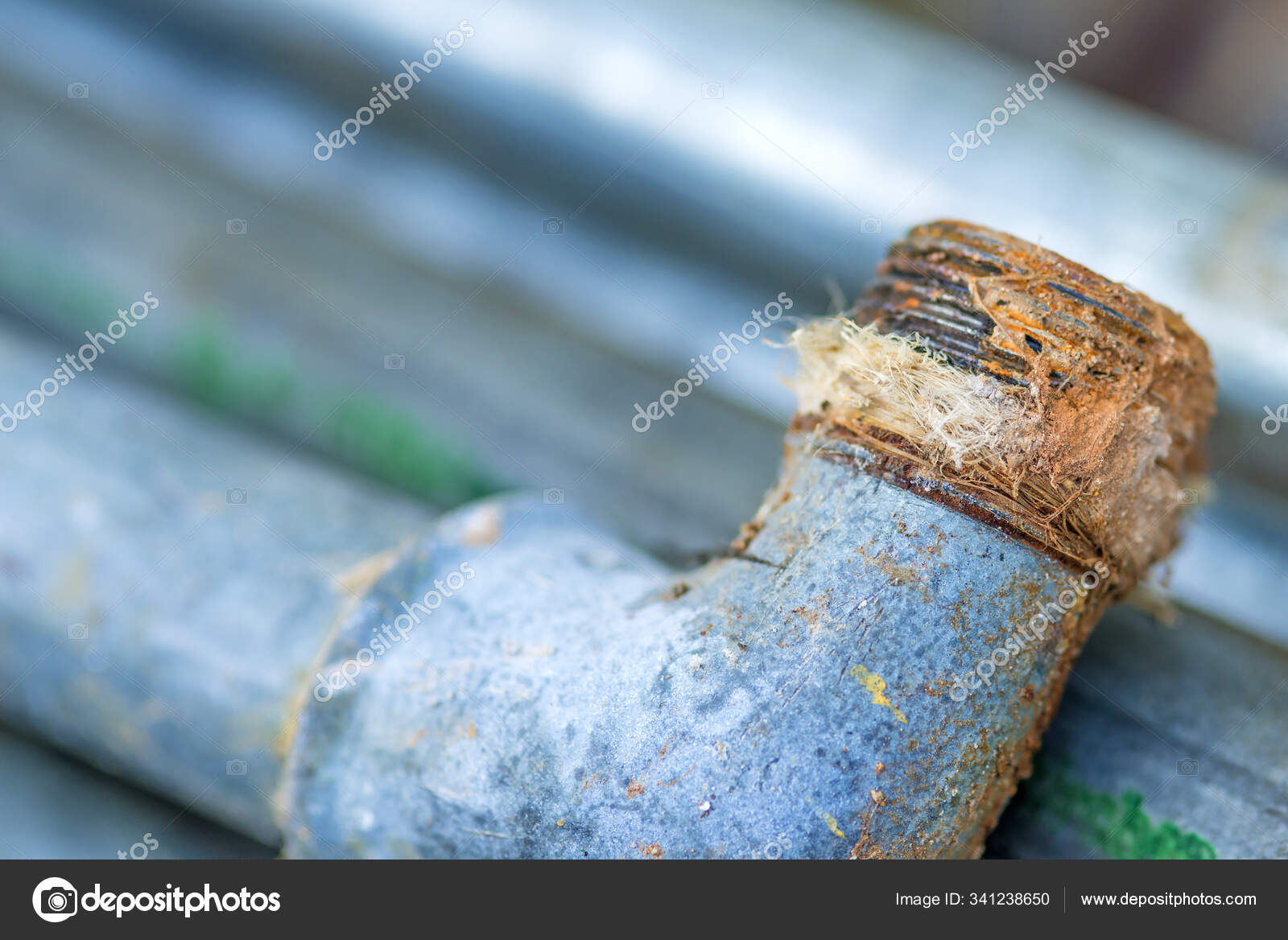 Old Water Pipe Defective Seal Stock Photo by ©PantherMediaSeller 341238650