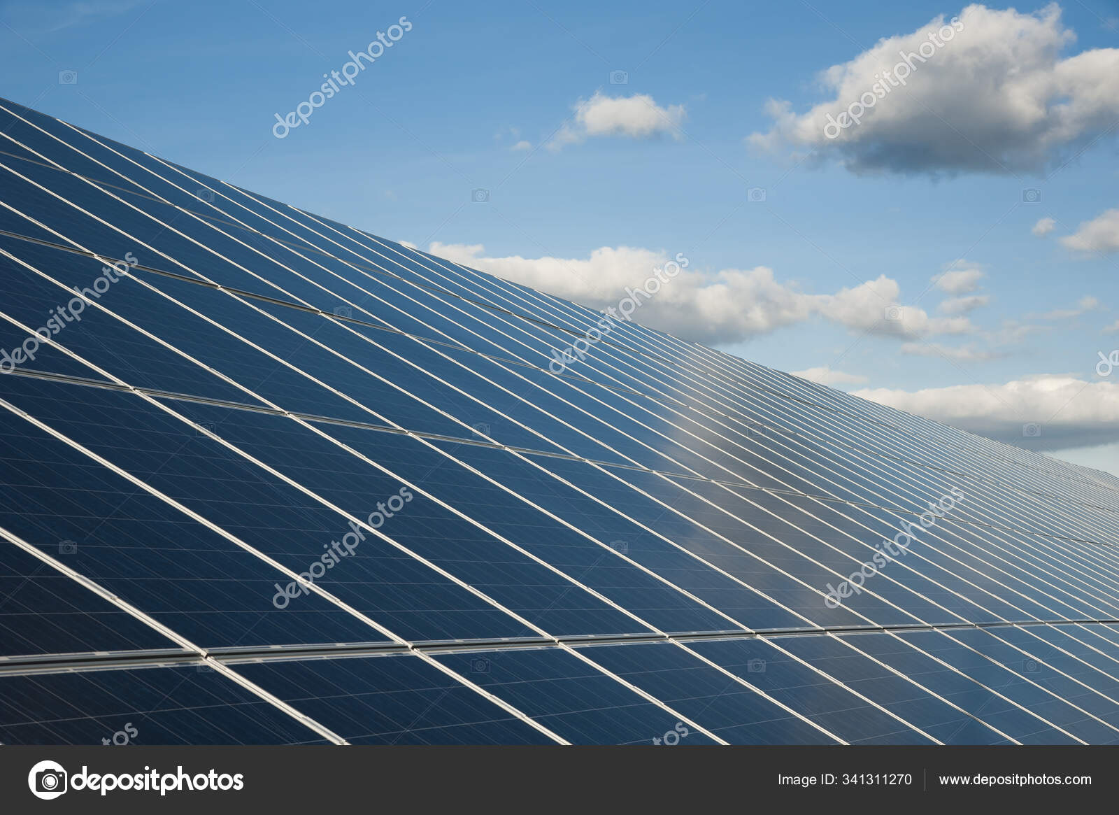 Solar Cells Power Generation Solar Energy — Stock Photo ...
