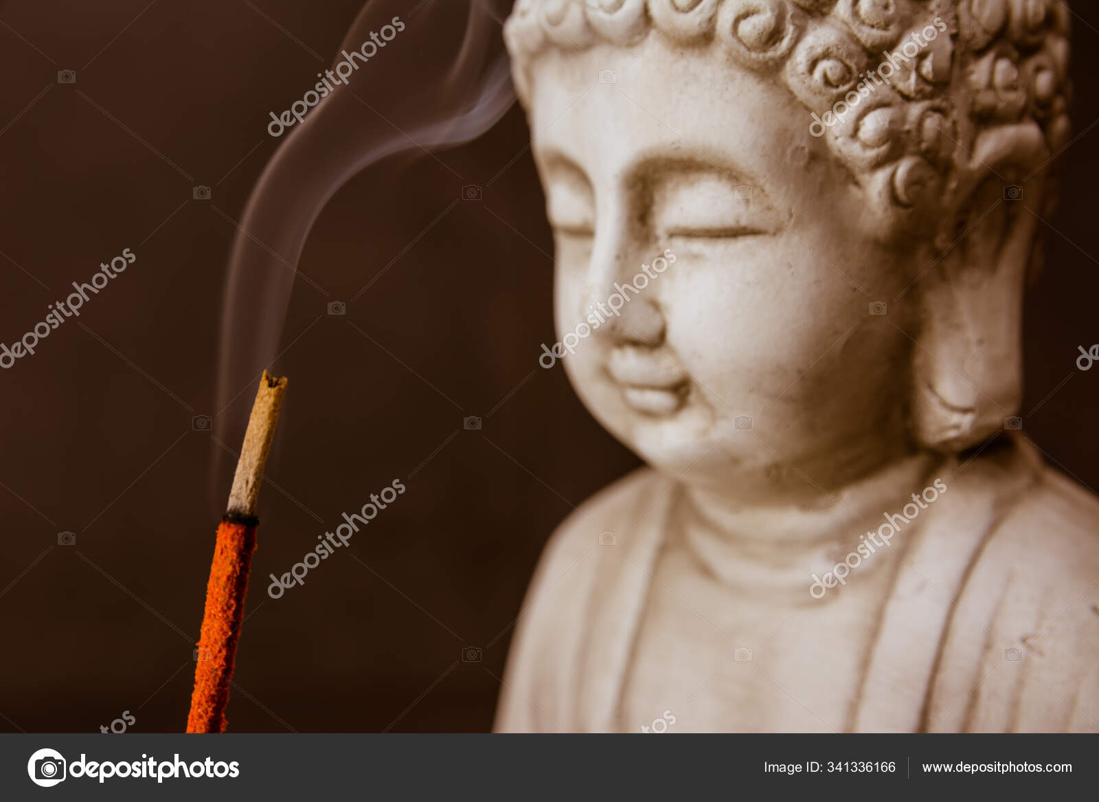 Zen Smoke Meditation Buddha — Stock Photo © PantherMediaSeller #341336166