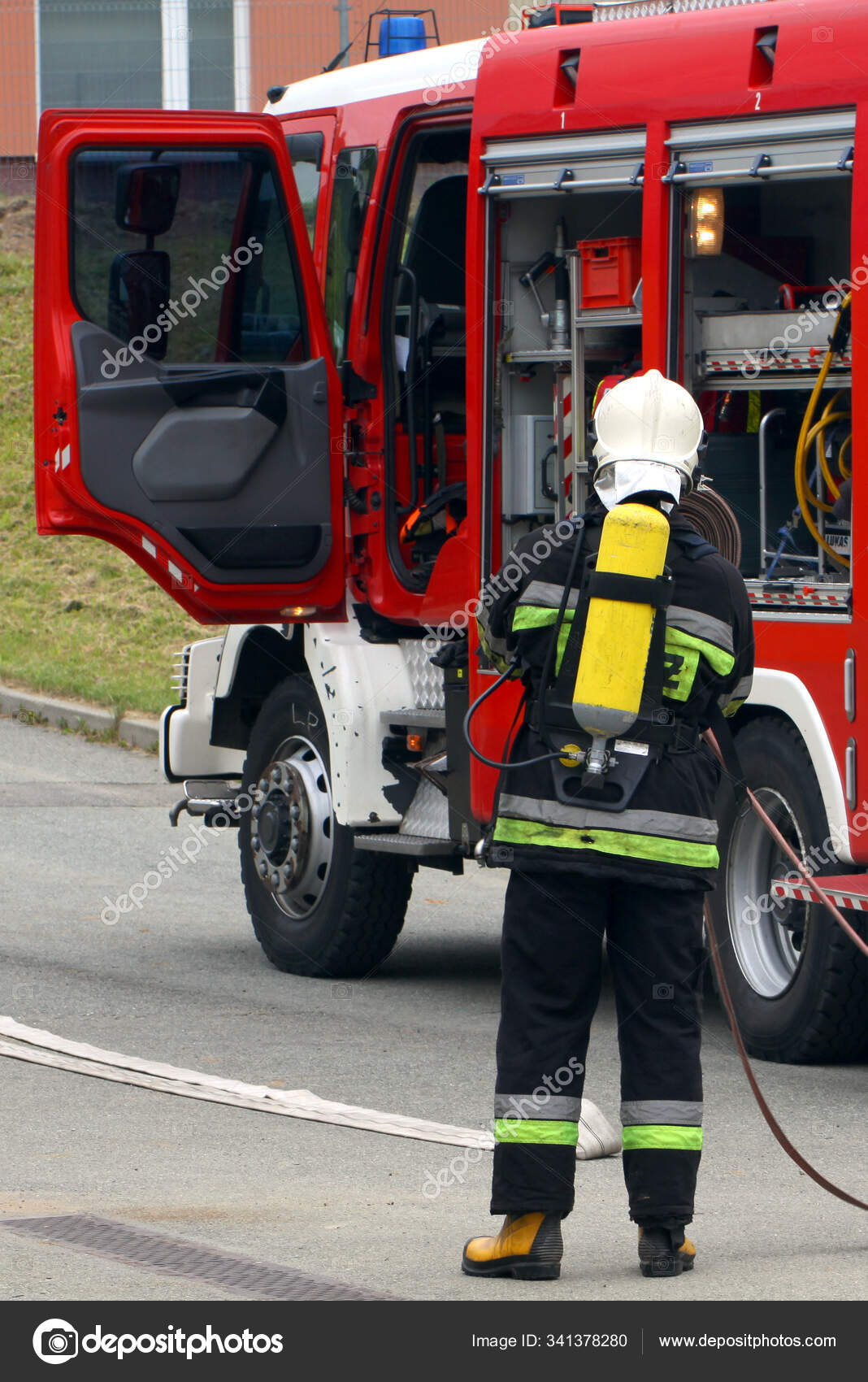 Firefighters Fire Brigade Safety — Stock Photo © PantherMediaSeller ...