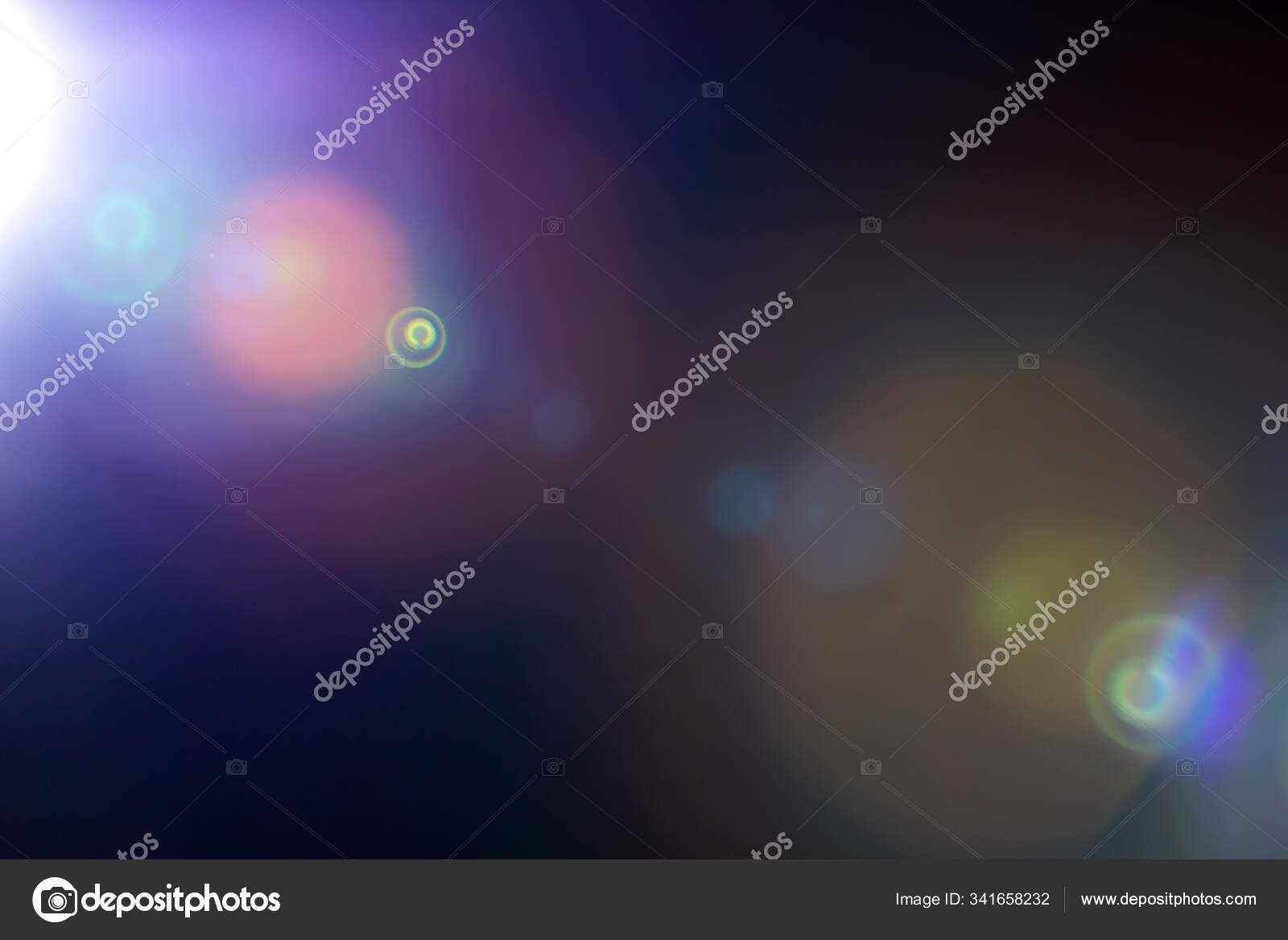 Actual Lens Flare Optical Effect Made Camera Stock Photo by ...