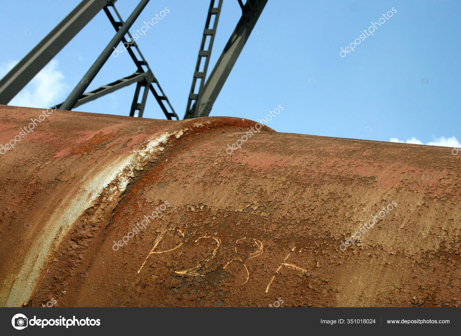 Detail Pipe System Coking Plant Ruhr Area Stock Photo by ...