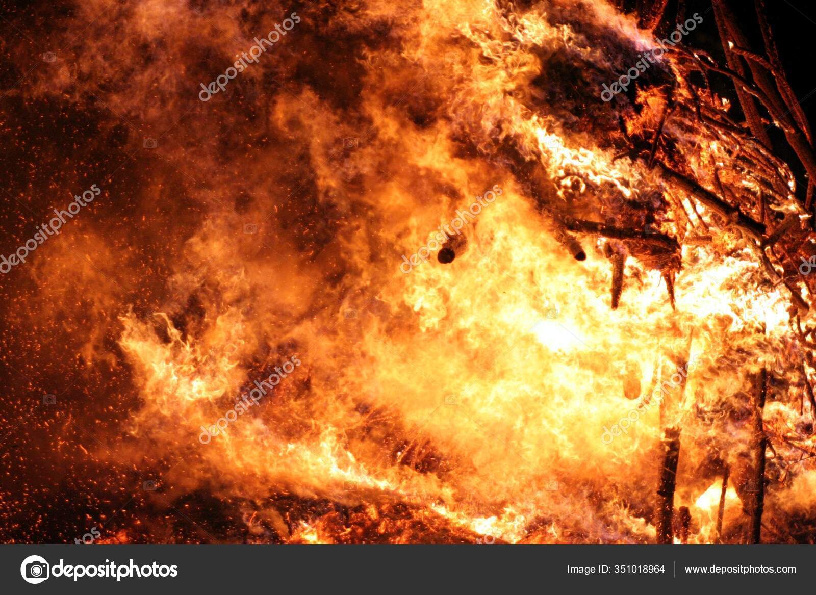 Fire Night Sky — Stock Photo © PantherMediaSeller #351018964