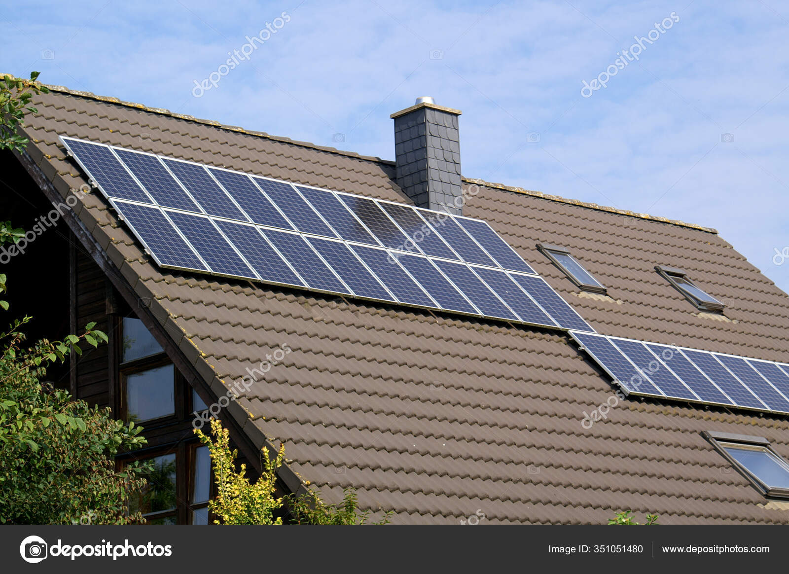 Roof Solar Cells — Stock Photo © PantherMediaSeller #351051480