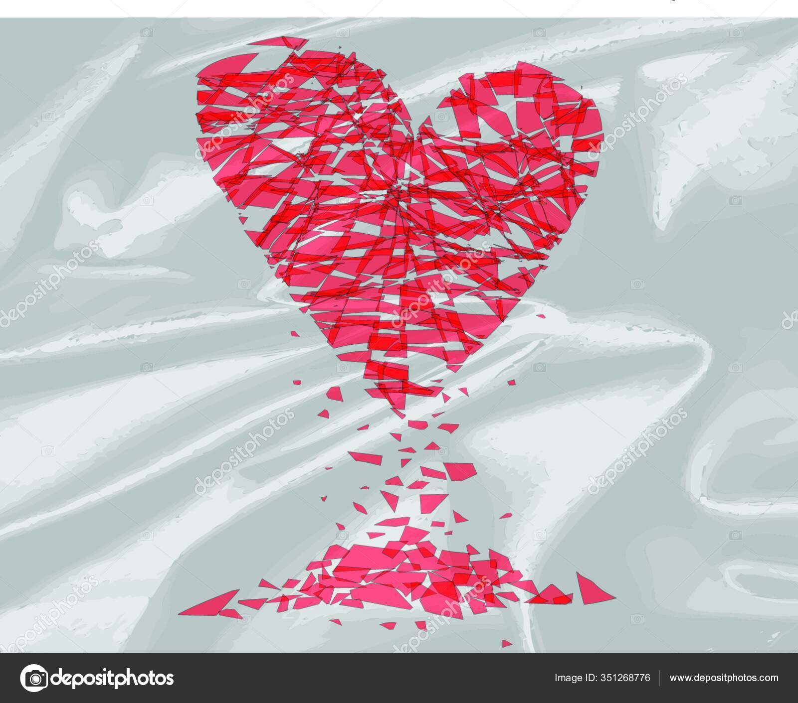 Shattered Heart Silk Background Stock Vector by ©PantherMediaSeller ...