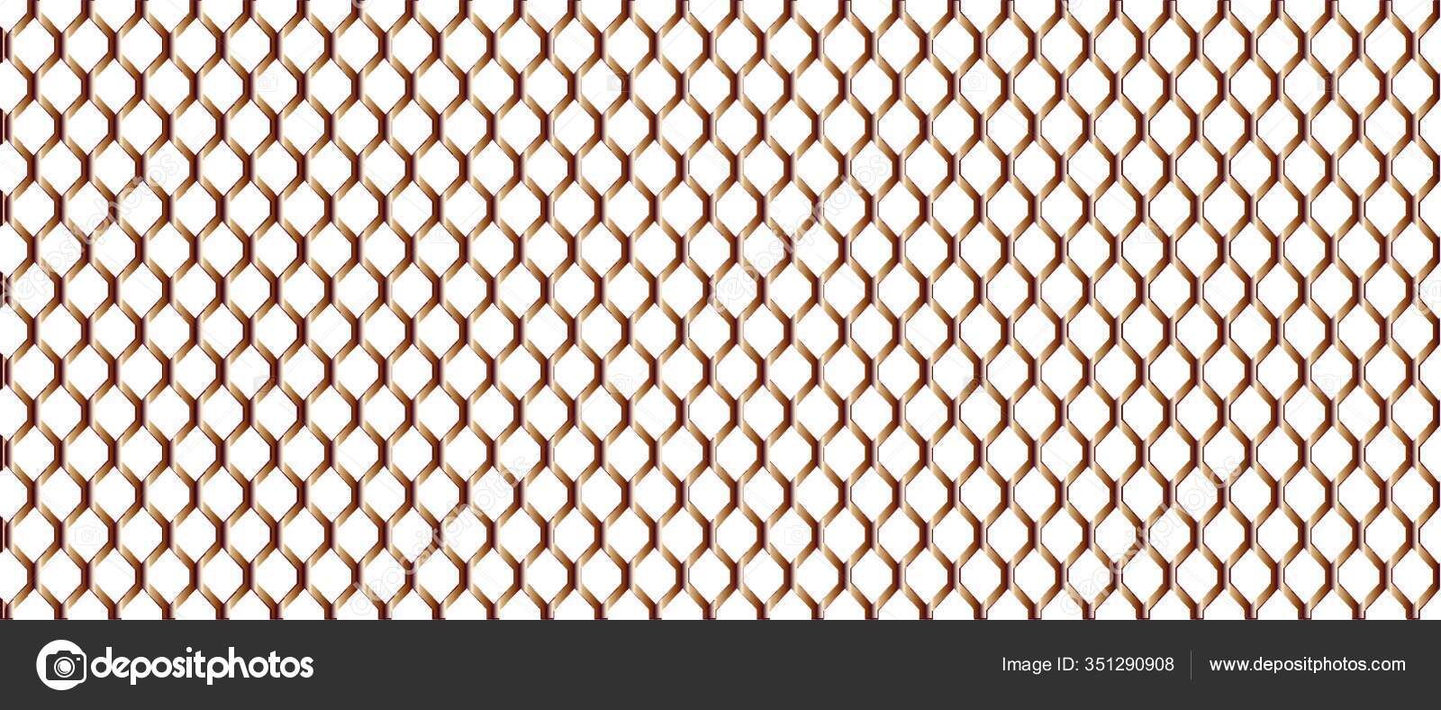 Typical Chain Link Fence Patern Metal Bronze Stock Vector Image by ...