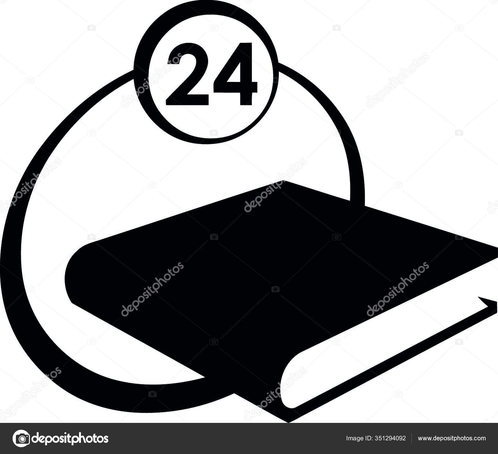 Book Library Reader Sticker Label Icon Logo Stock Vector by ...