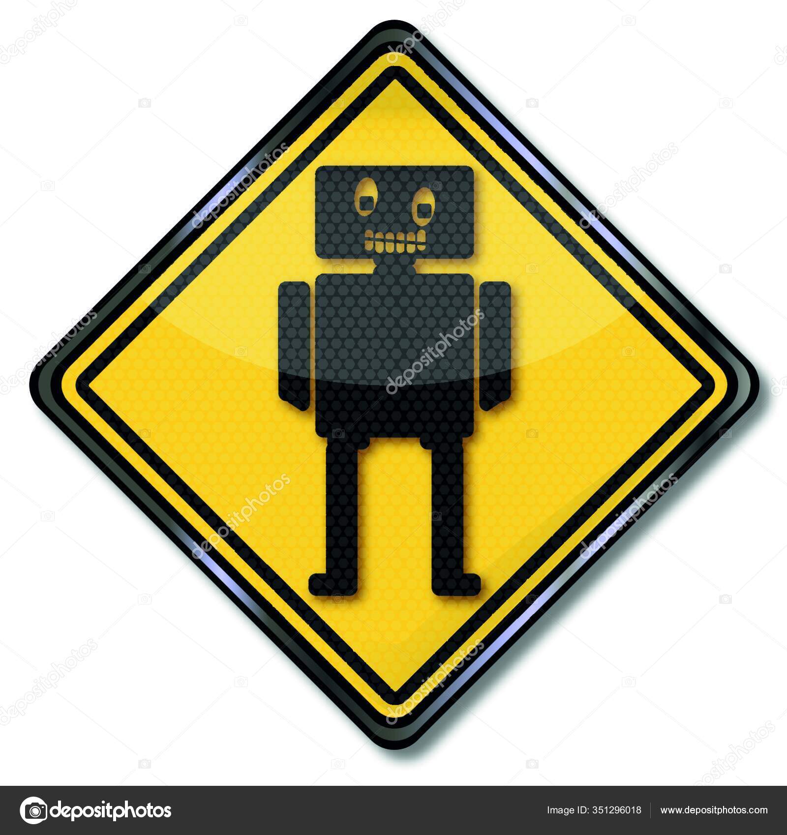 Yellow Sign Little Toy Robot Stock Vector Image by ©PantherMediaSeller ...