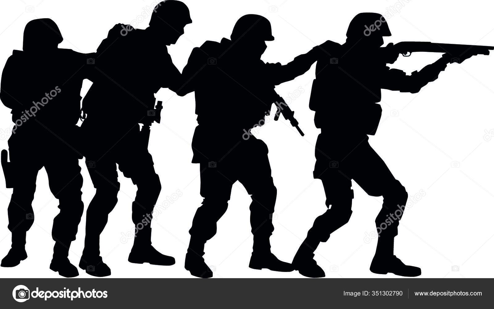 Police Special Forces Tactical Team Swat Group Counter Terrorist Squad Stock Vector Image by ...