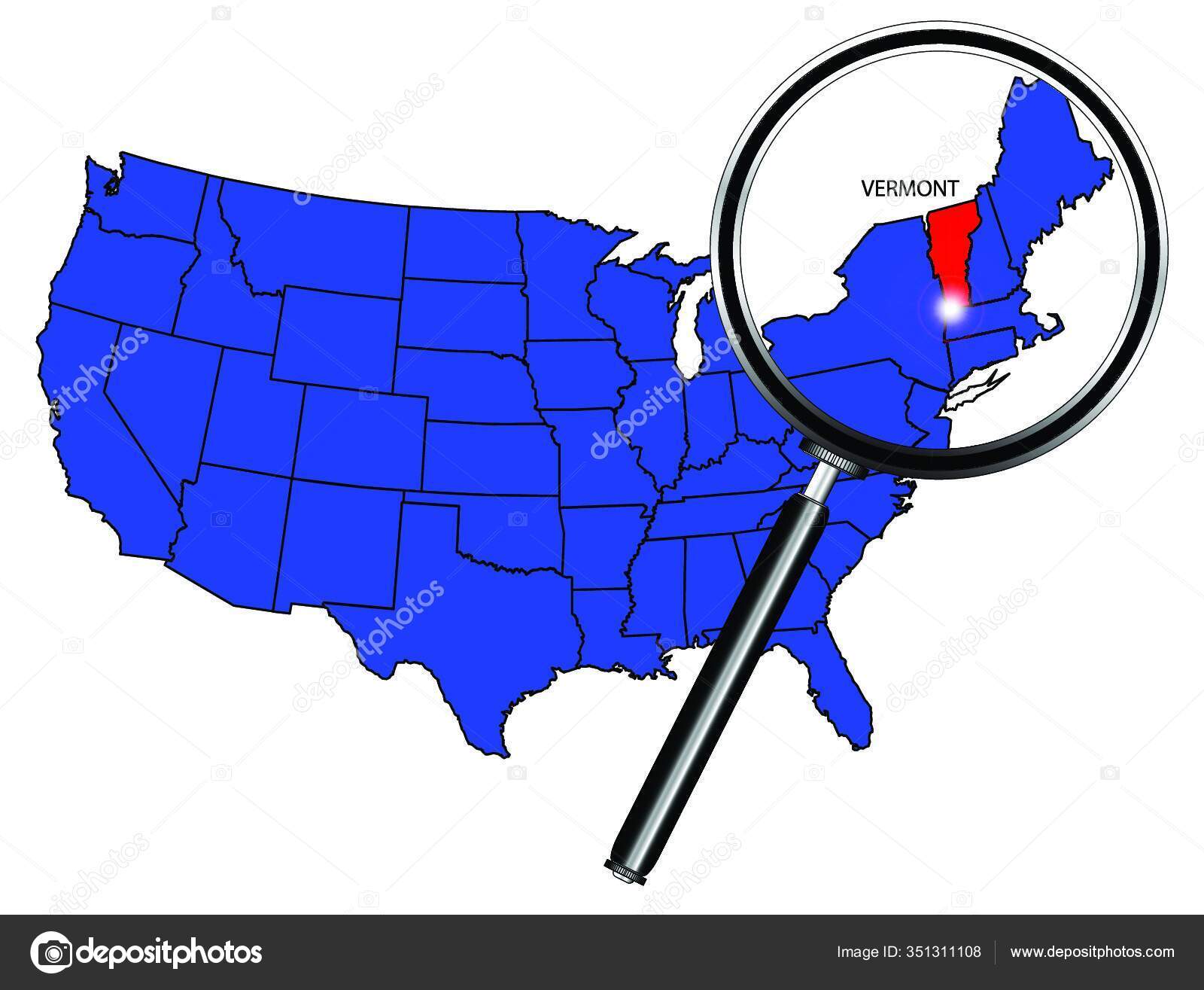 Esquema De Los Estados De Los Estados Unidos Esquema Del Mapa De