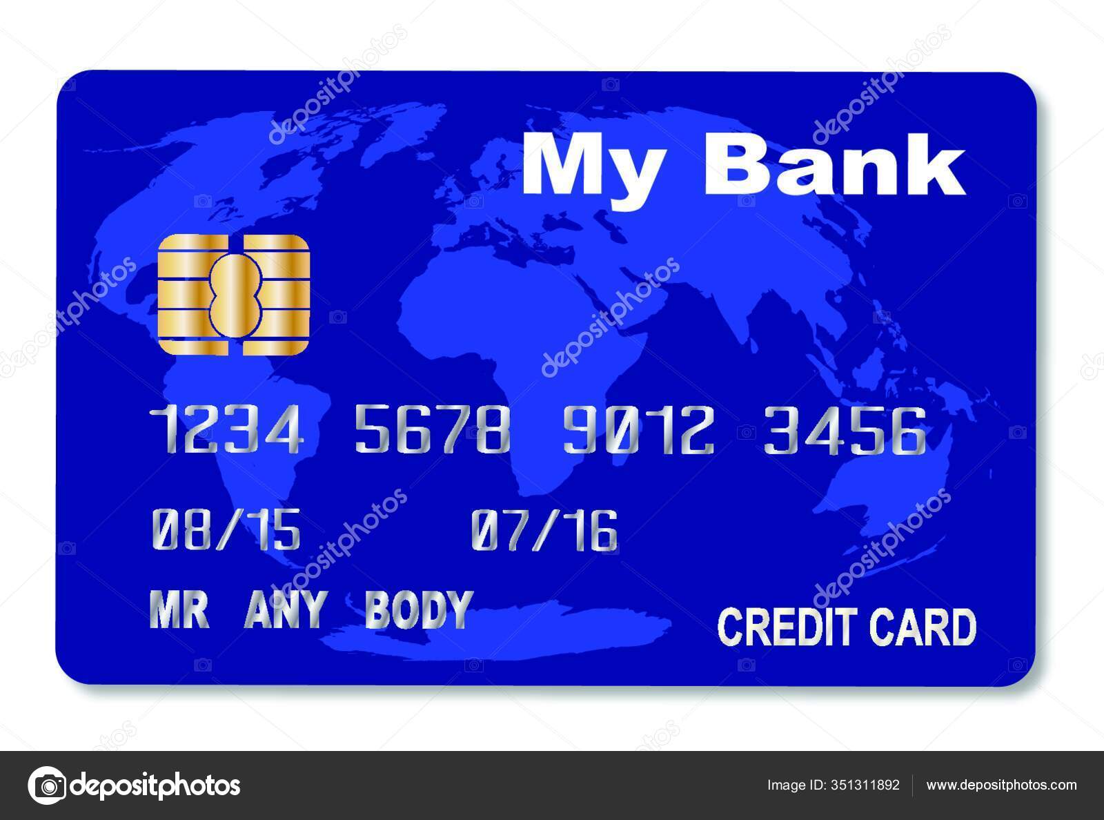 Credit Card Map White Background Stock Vector by ©PantherMediaSeller ...