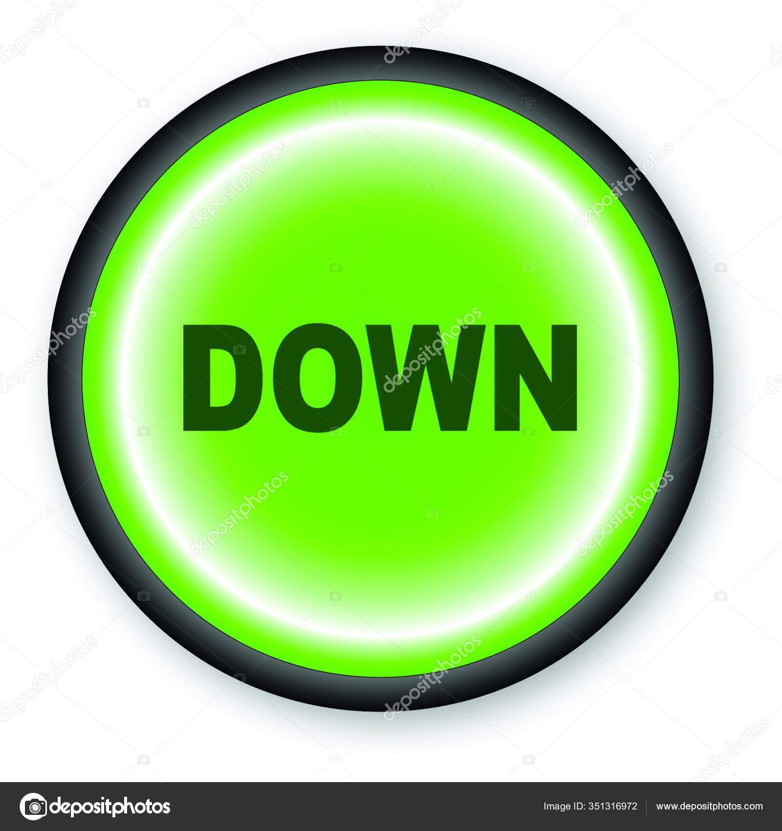 Push Button Text White Background Stock Vector by ©PantherMediaSeller ...