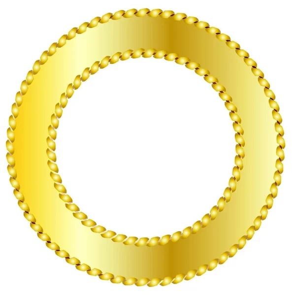 Gold rope circle Vector Art Stock Images | Depositphotos