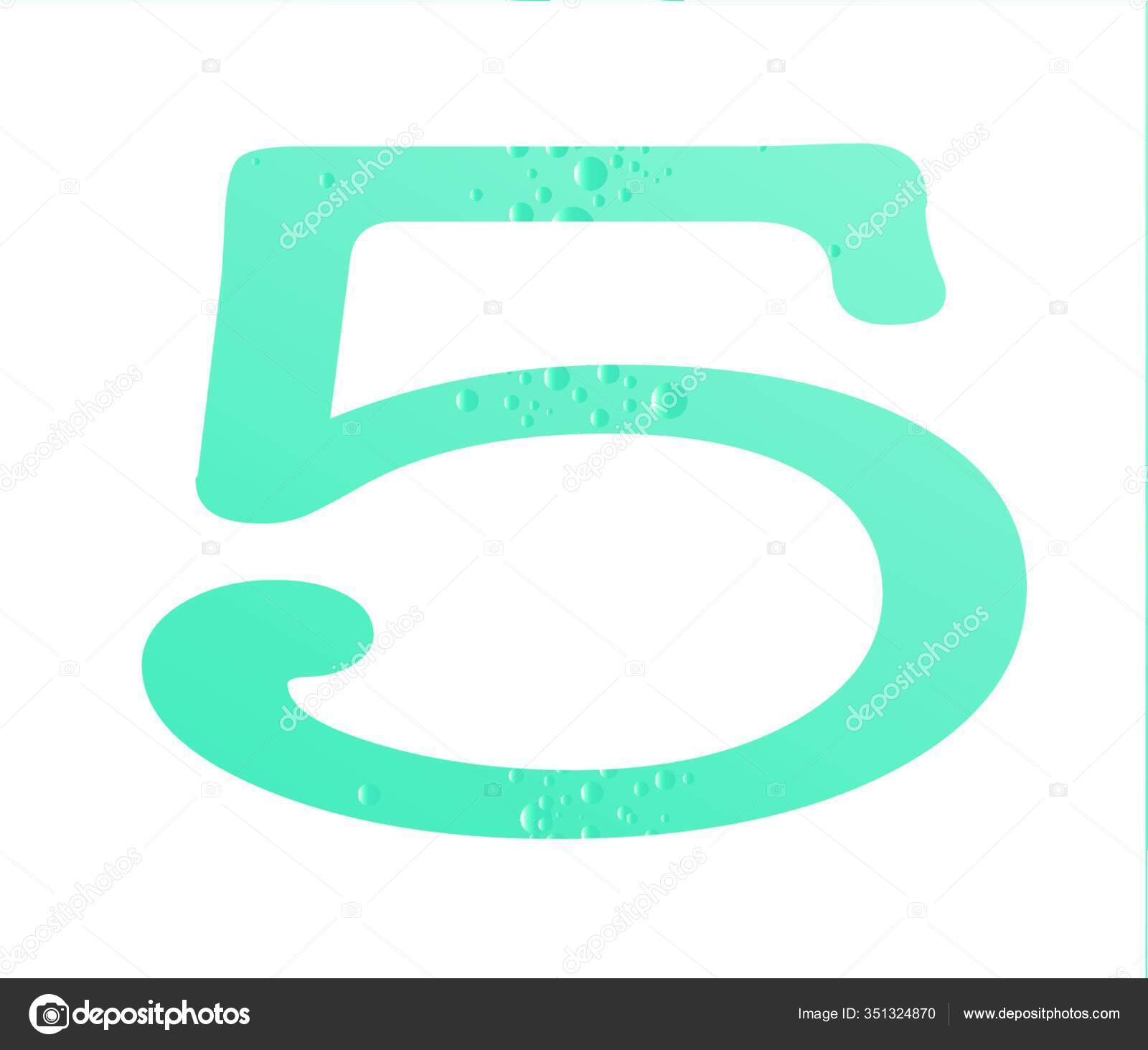 Number Created Rising Bubbles Isolated White Stock Vector by ...