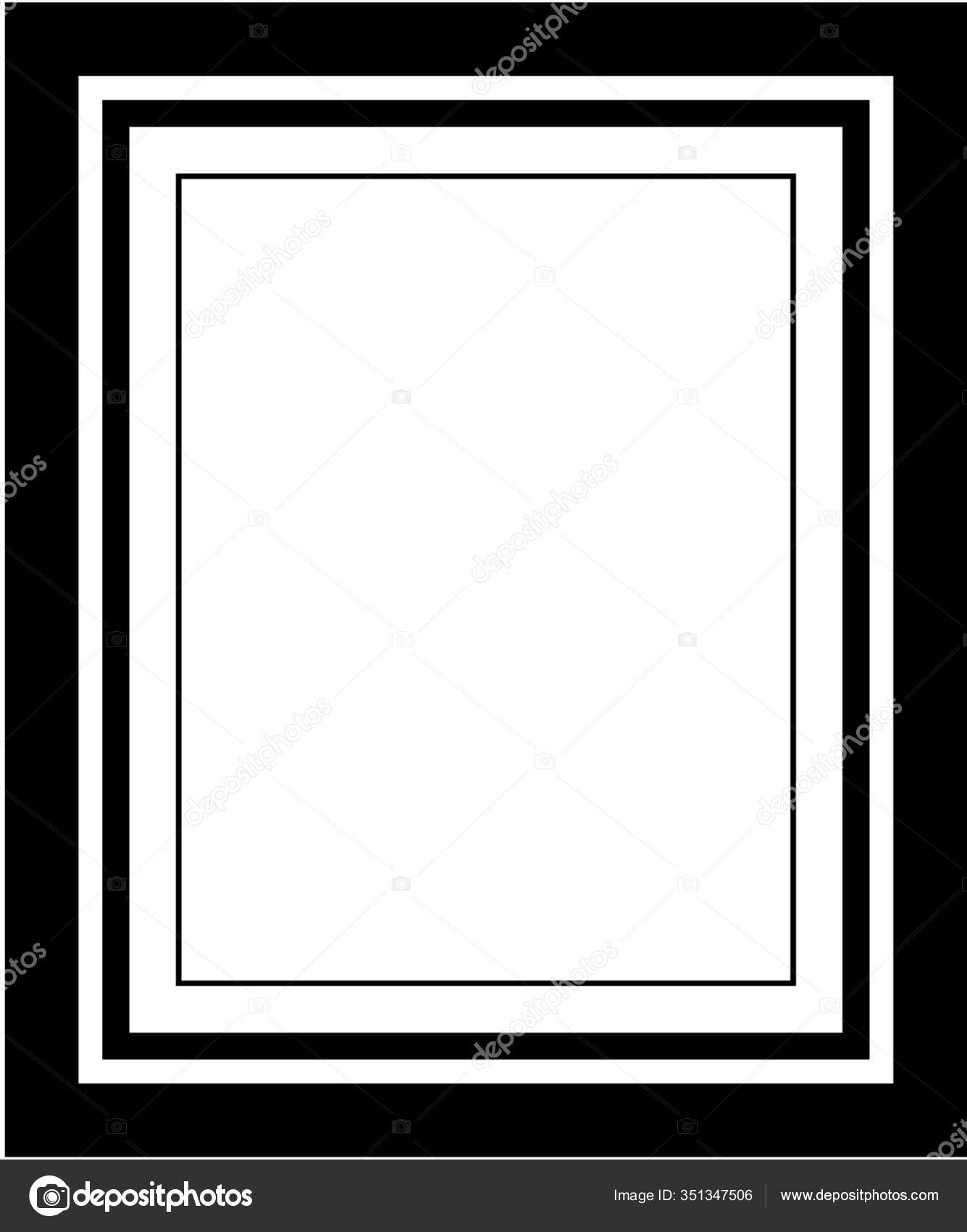 Frames Corners Cornices Isolated White Background Stock Vector by ...