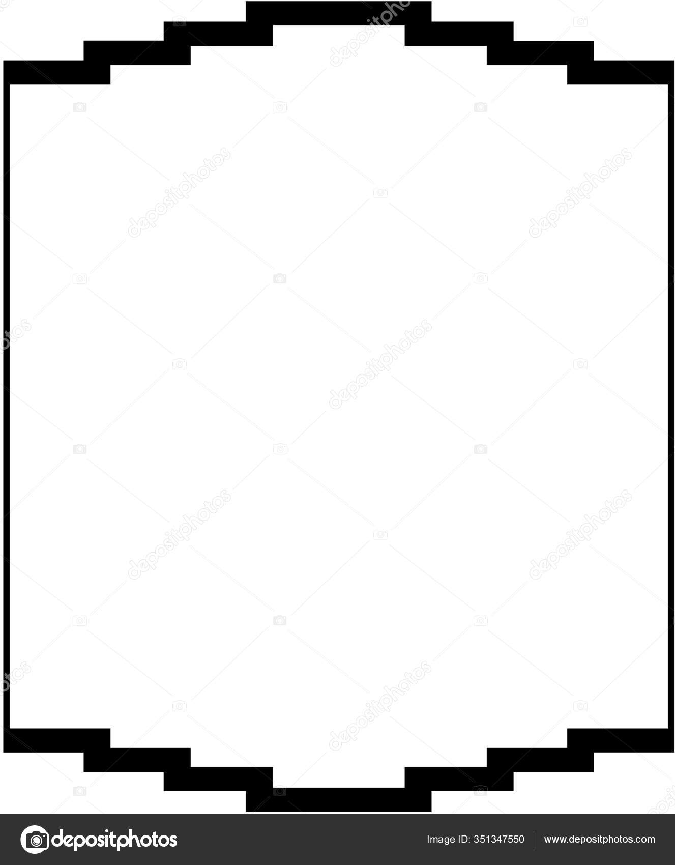 Frames Corners Cornices Isolated White Background Stock Vector by ...