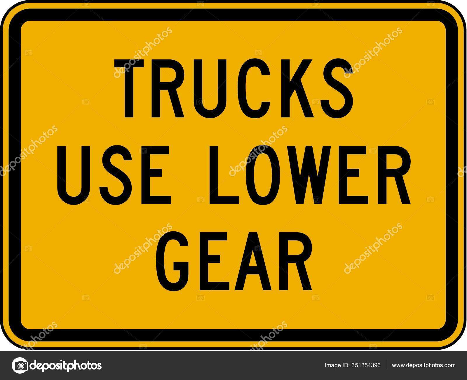 Trucks Use Lower Gear Stock Vector by ©PantherMediaSeller 351354396