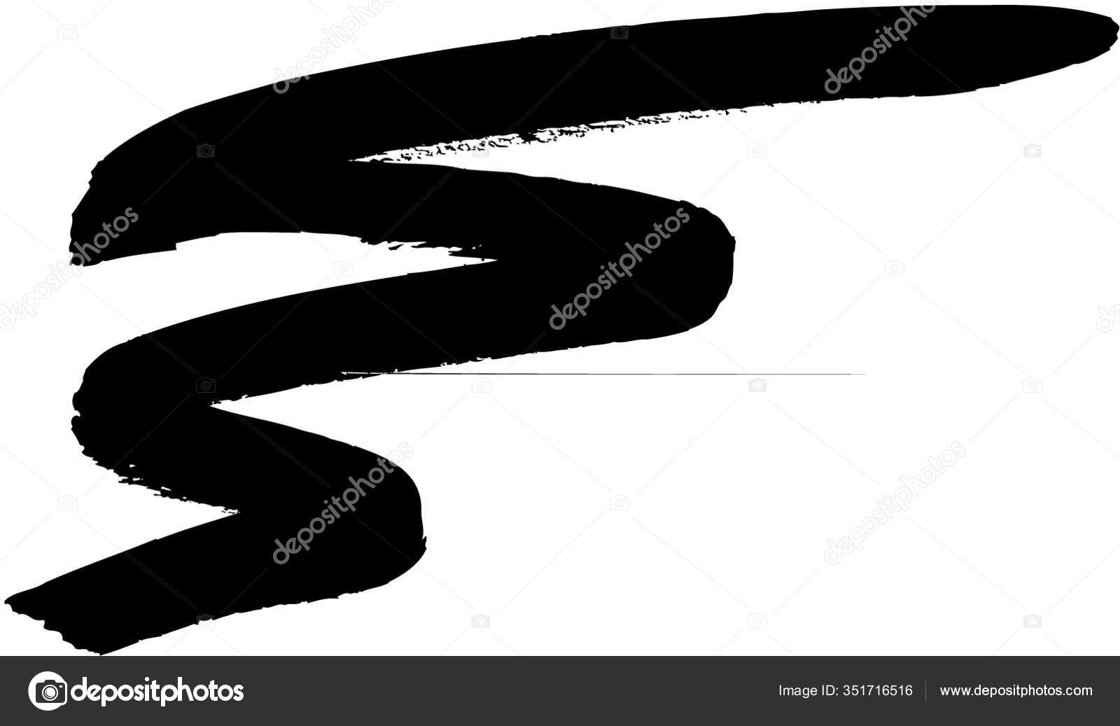 Freehand Shapes Isolated White Background Stock Vector by ...
