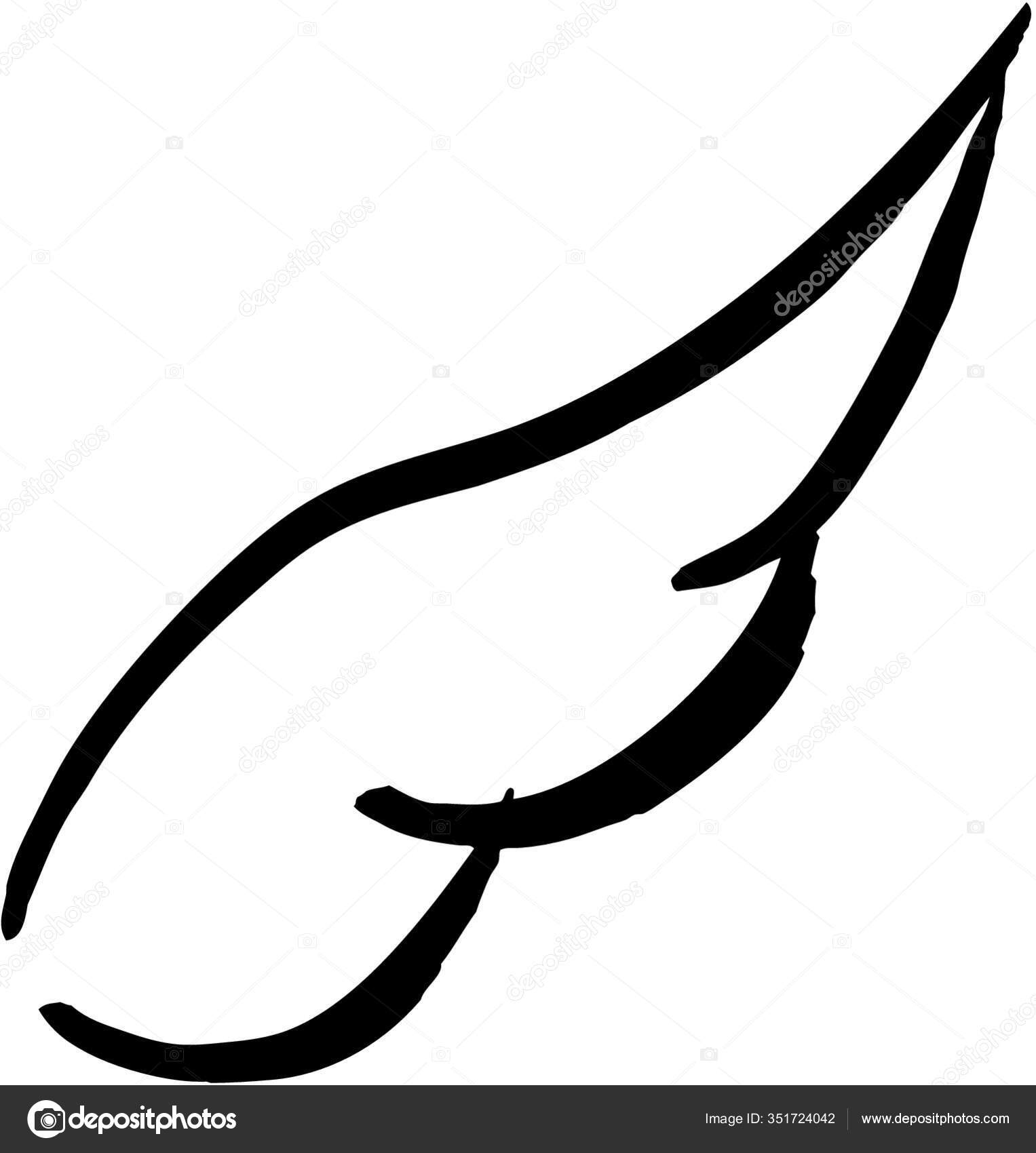 Freehand Shapes Isolated White Background Stock Vector Image by ...