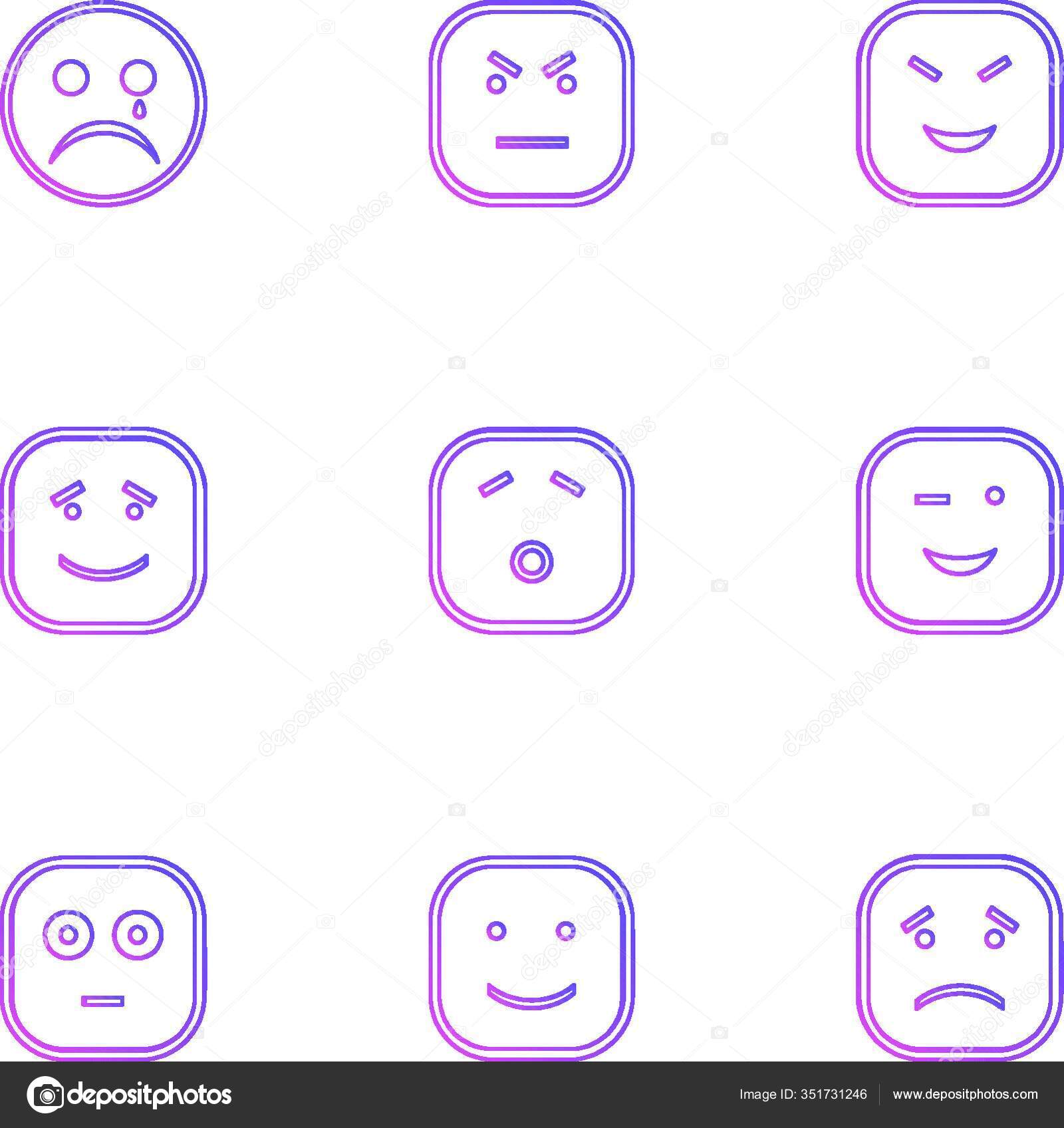 Vector Icons Isolated White Background Stock Vector by ...