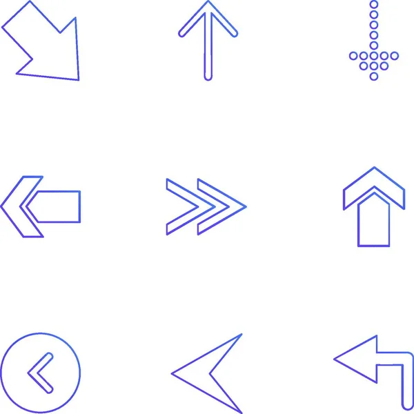 Vector Icons Isolated White Background Stock Vector By