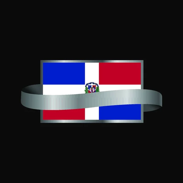 Dominican flag ribbon Vector Art Stock Images | Depositphotos