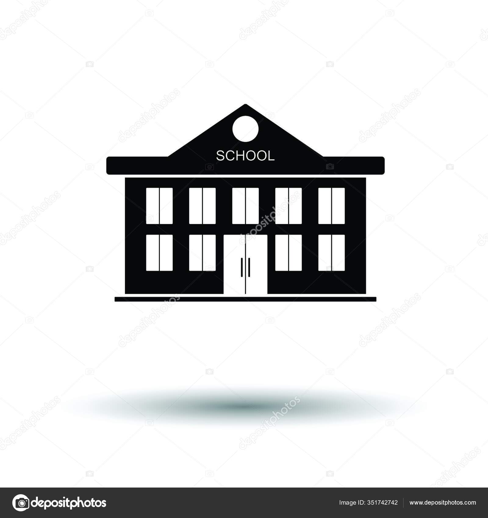Simple School Building Icon