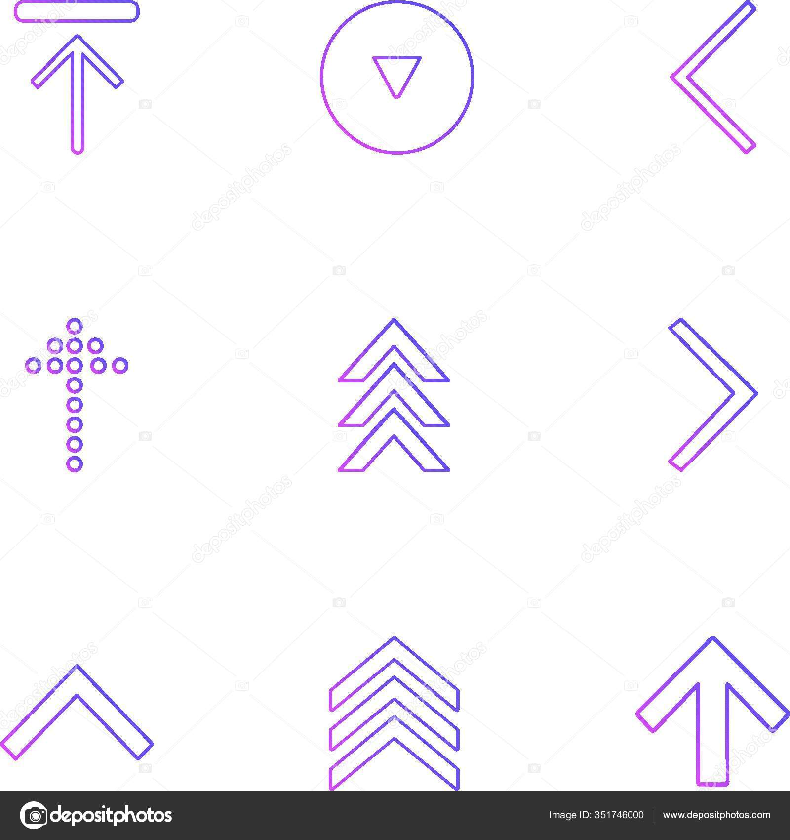 Vector Icons Isolated White Background Stock Vector by ...