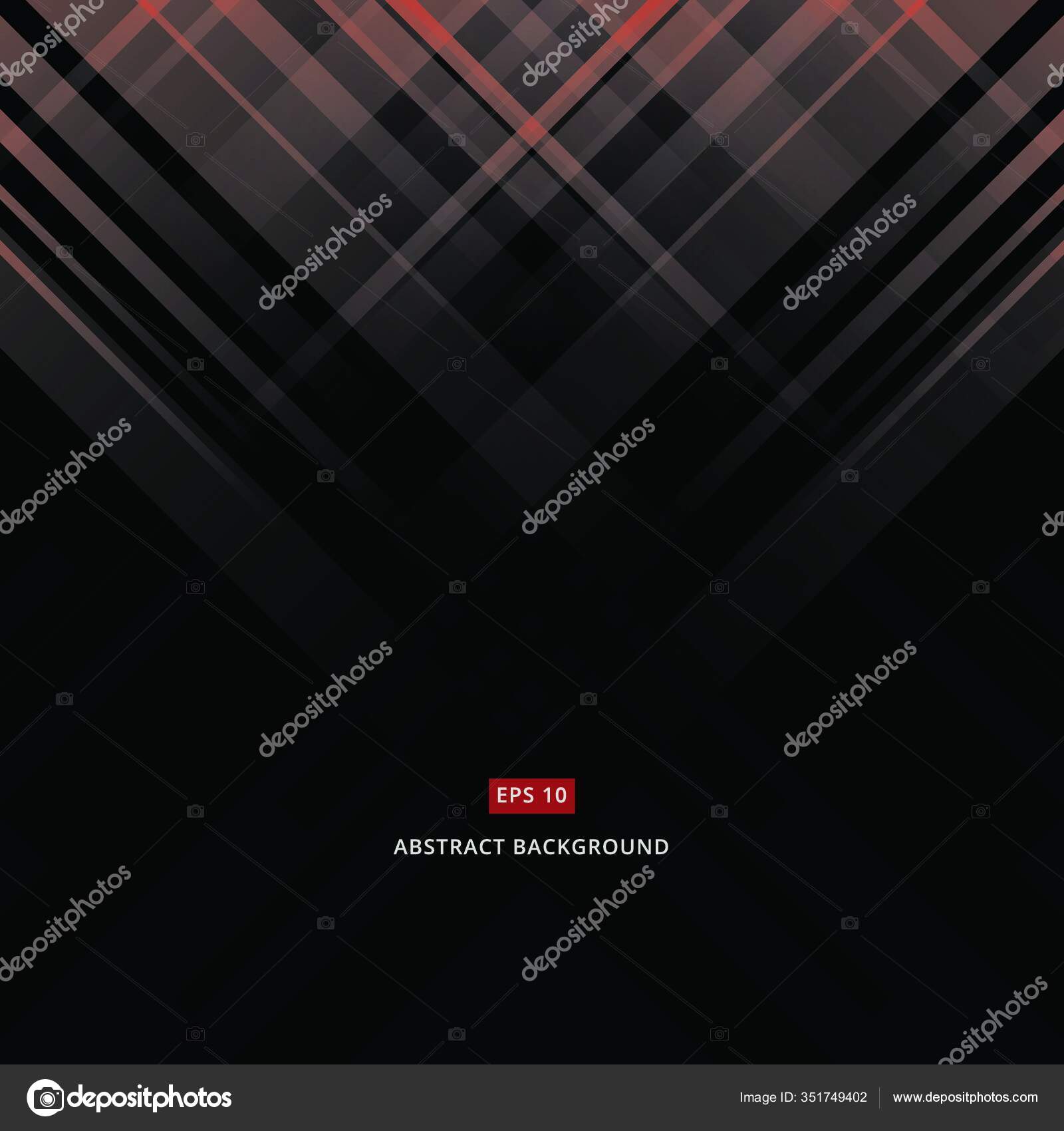Abstract Black Red Technology Design Vector Corporate Geometric Lines ...