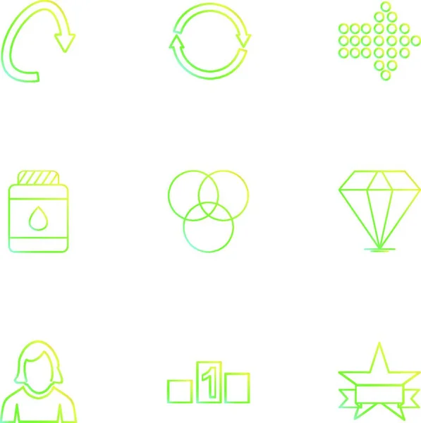 Vector Icons Isolated White Background Stock Vector by ...