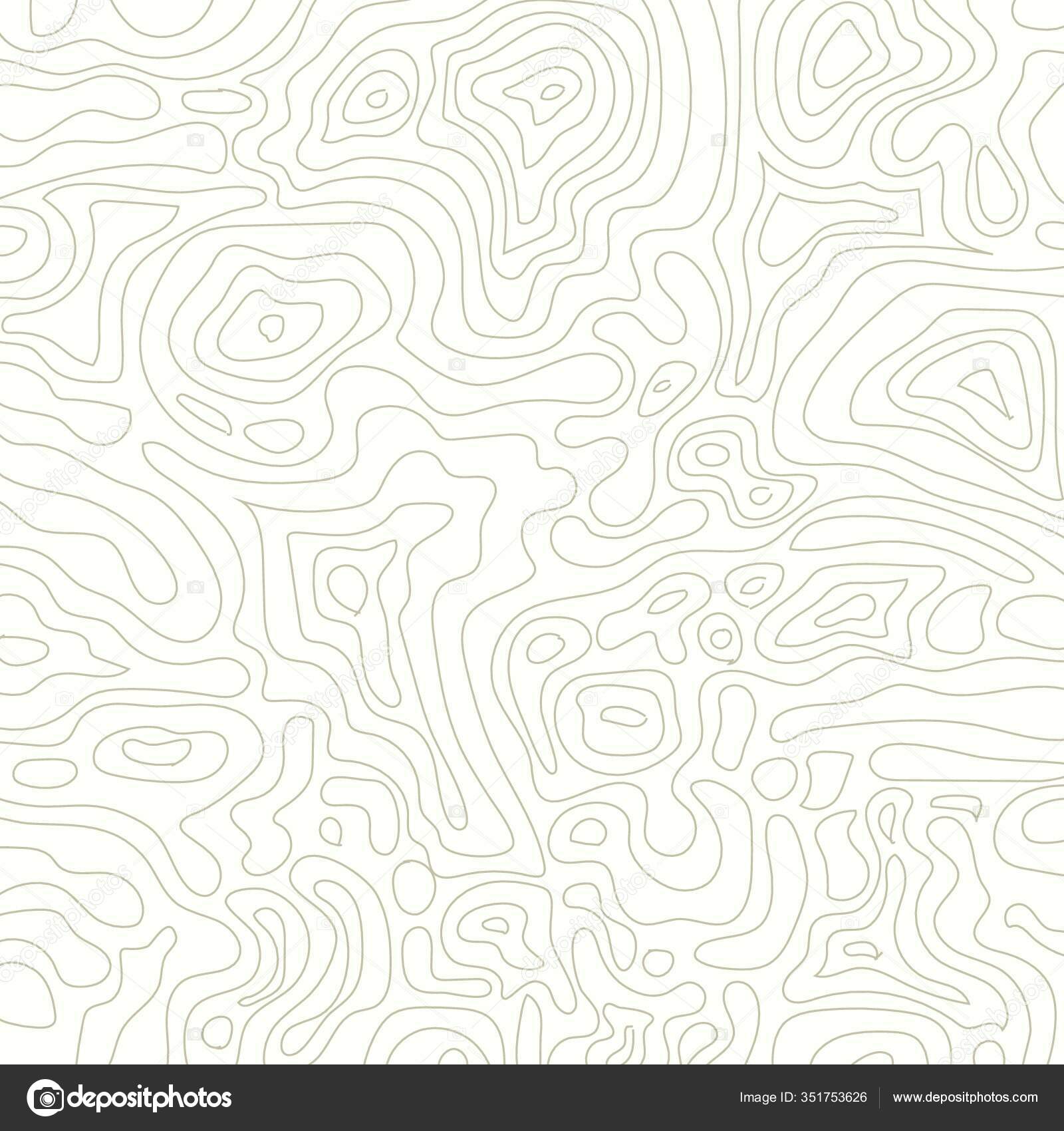 Topographic Map Light Brown Background Abstract Vector Illustration ...