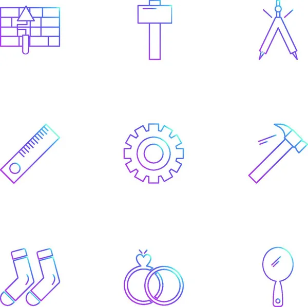 Vector Icons Isolated White Background Stock Vector Image by ...